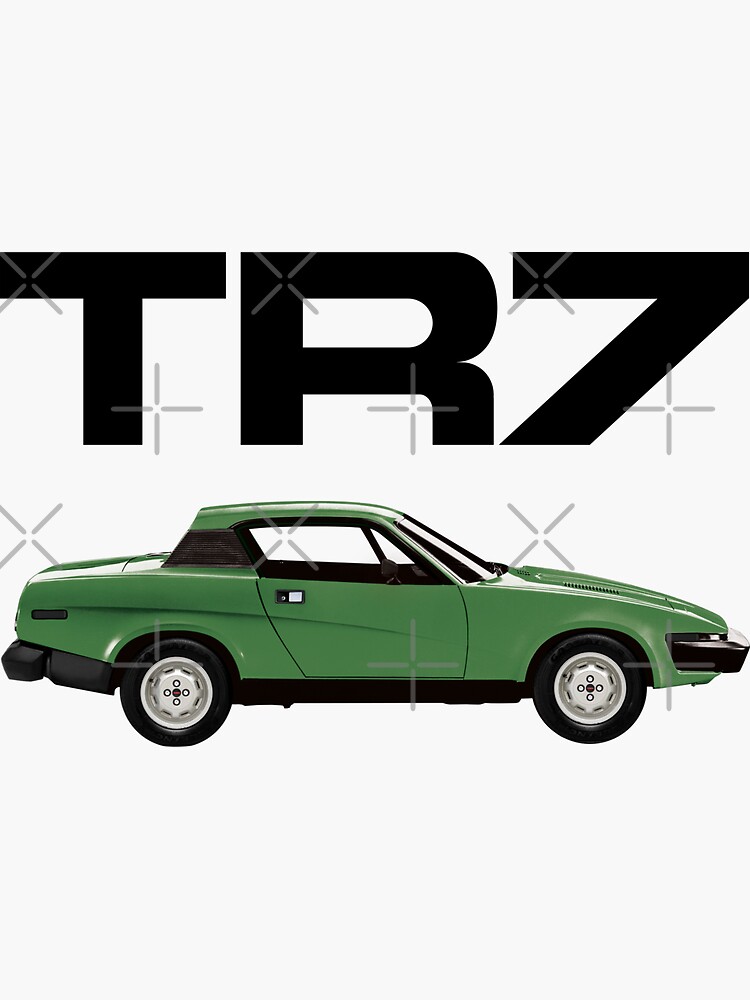 "Triumph TR7 Profile - BRITISH RACING GREEN" Sticker for Sale by ...