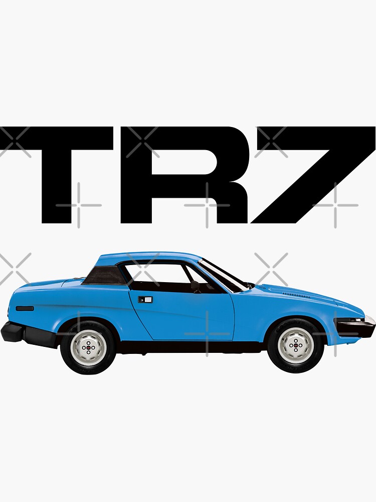 "Triumph TR7 Profile - PAGEANT BLUE" Sticker for Sale by CellularSong ...