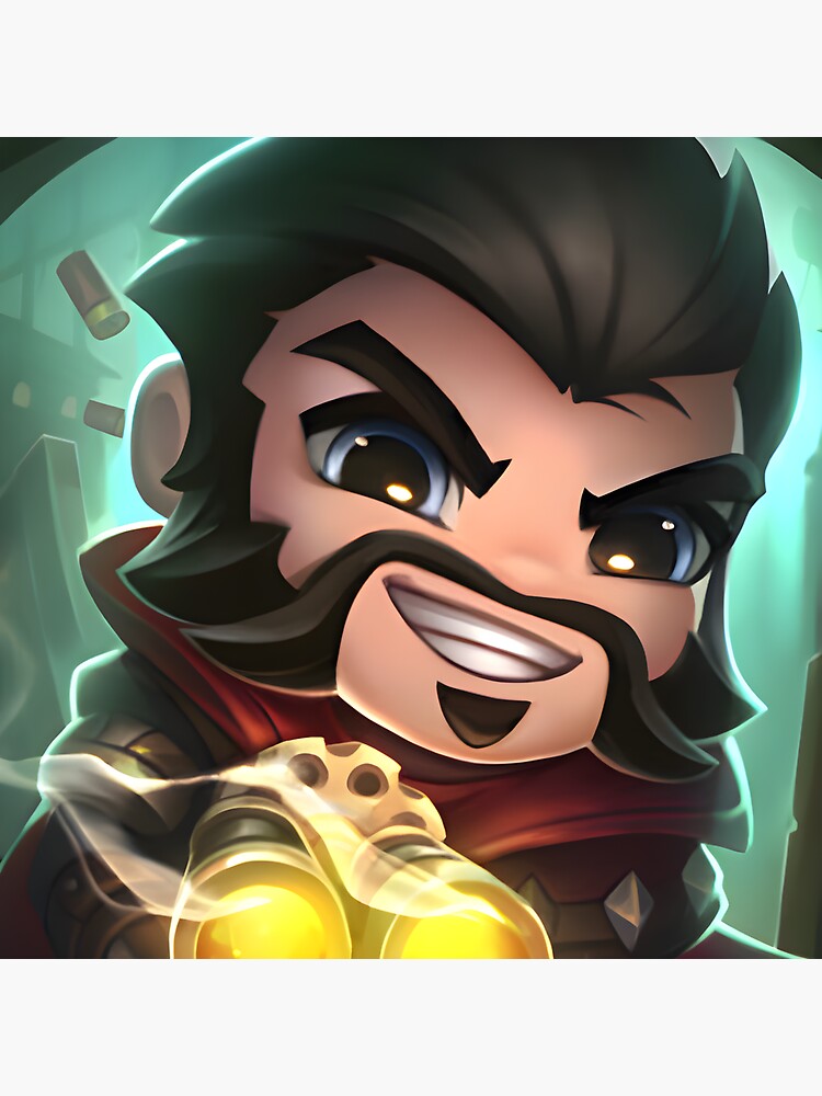 "LoL Graves Champie Chibi" Sticker by ADEDIGATO | Redbubble