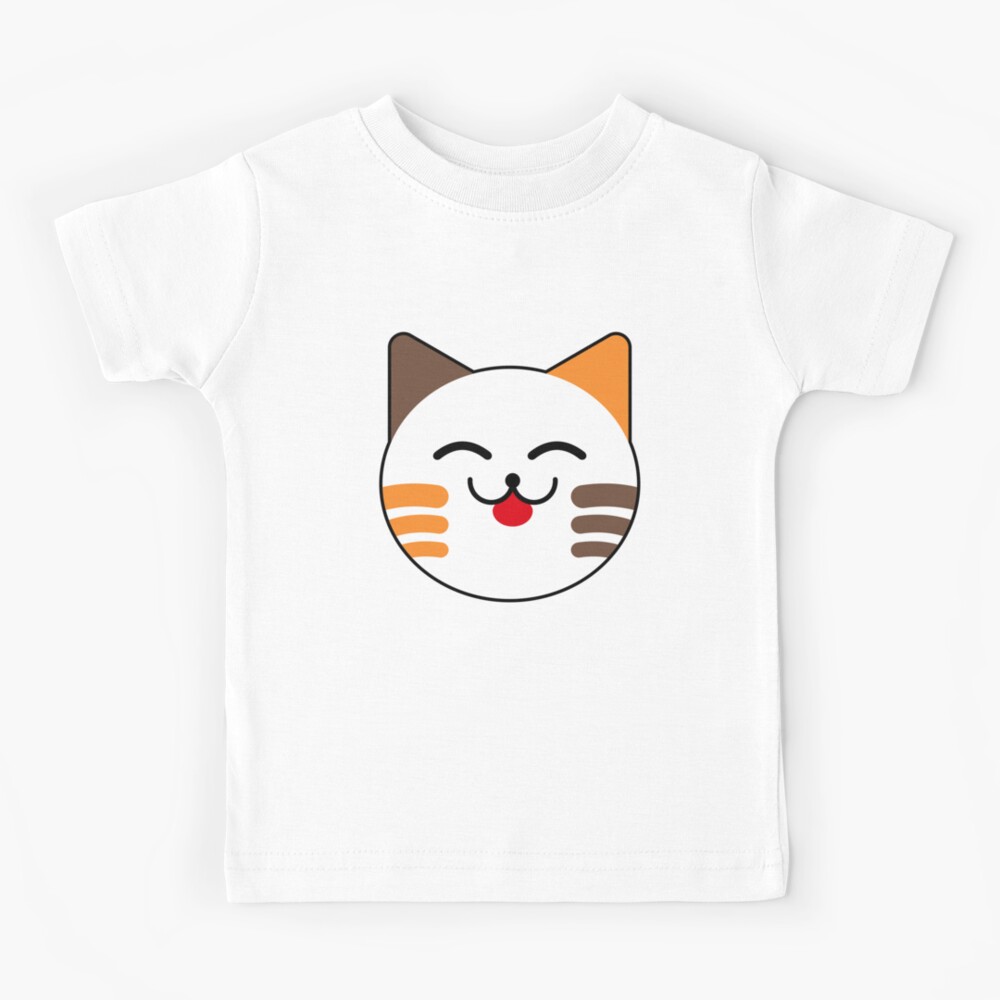 "Crumb Cuptoast cute cat with tongue out face" Kids T-Shirt for Sale by ...