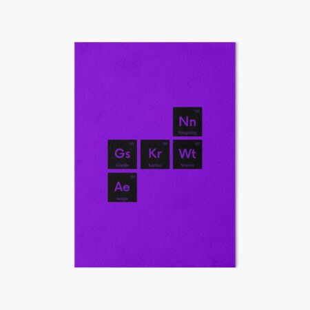 "aespa Periodic Table" Art Board Print by helloharu | Redbubble
