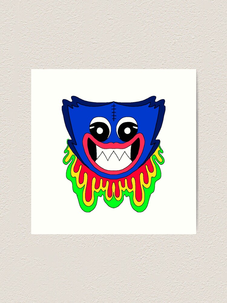 "Huggy Wuggy Dripping Effect " Art Print by Color-Toonix | Redbubble