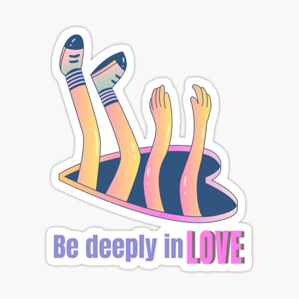 "Fall in LOVE" Sticker for Sale by nokscorner | Redbubble