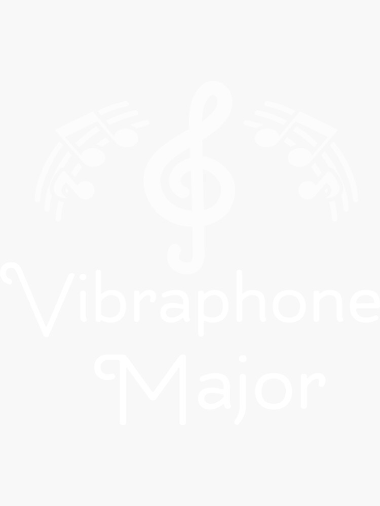 "Vibraphone Major" Sticker for Sale by AlwaysAwesome | Redbubble