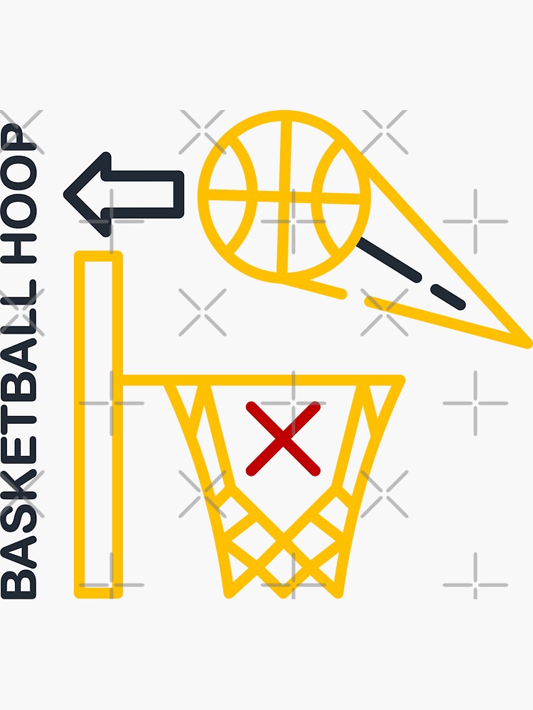 "Basketball Hoop" Sticker by sporpanosu | Redbubble