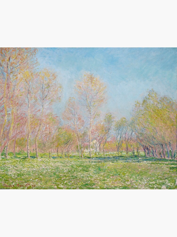 "Claude Monet's Spring in Giverny (1890) famous painting." Art Print ...