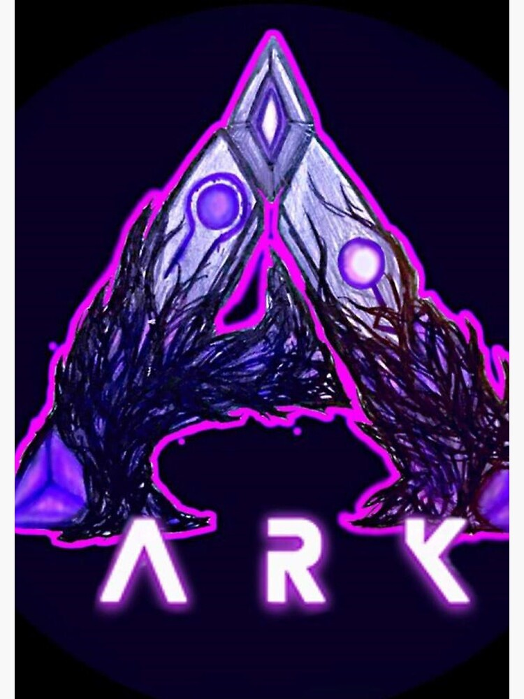 "Ark Survival Evolved Purple Video Game Logo " Spiral Notebook for Sale ...