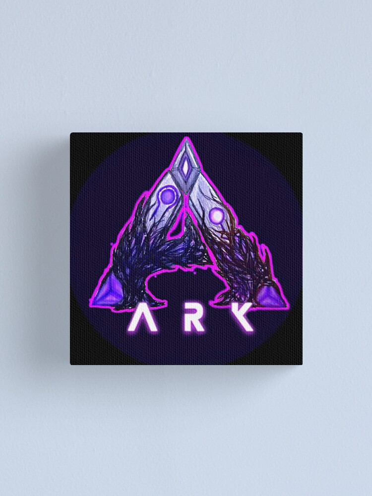 "Ark Survival Evolved Purple Video Game Logo " Canvas Print for Sale by ...