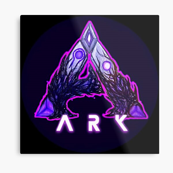"Ark Survival Evolved Purple Video Game Logo " Metal Print for Sale by ...