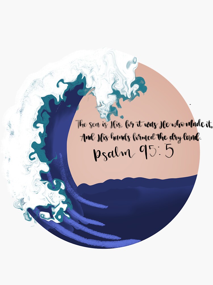 "Wave bible verse" Sticker by lydia-c-halv | Redbubble