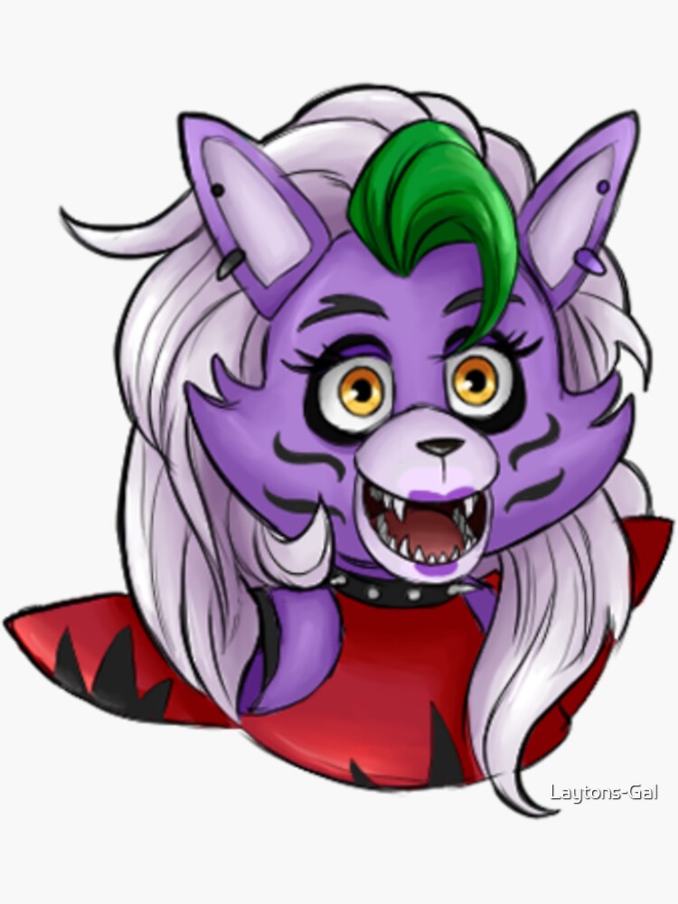 "Glamrock Roxy" Sticker for Sale by Laytons-Gal | Redbubble