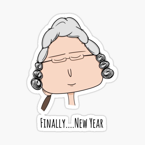 "Chibi George Washington - Finally new year 2022" Sticker for Sale by ...