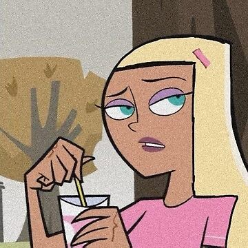 Cartoon reflex Blonde Girl Character
