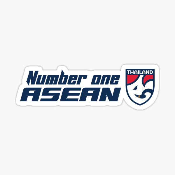 "number one in ASEAN-THA" Sticker for Sale by WannaklitFC | Redbubble
