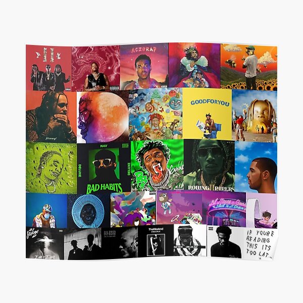 "album cover collage" Poster by Kerstinbeyer | Redbubble