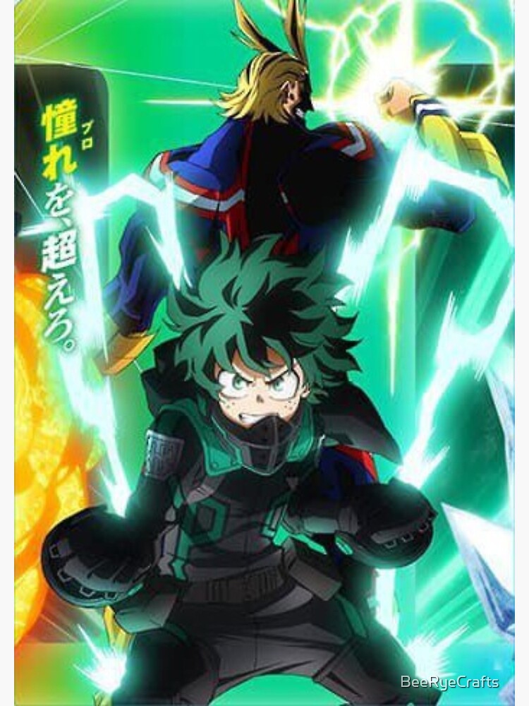 "My Hero Academia - Deku & All Might" Poster for Sale by BeeRyeCrafts ...
