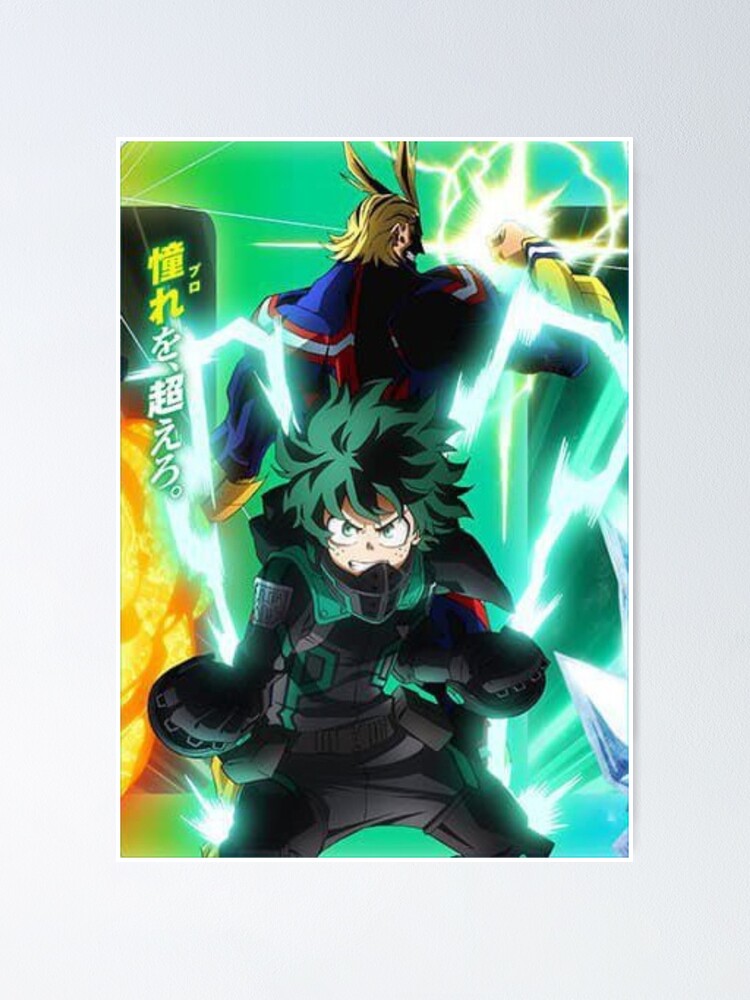 "My Hero Academia - Deku & All Might" Poster for Sale by BeeRyeCrafts ...
