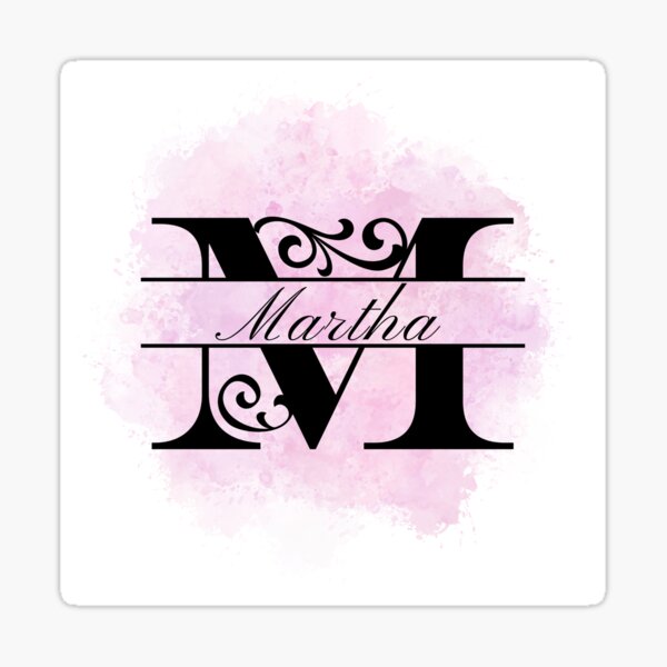 "Letter M Martha" Sticker for Sale by TeyMank | Redbubble