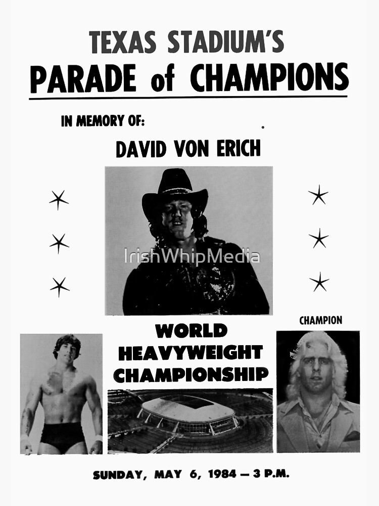 "David Von Erich Memorial Parade of Champions Promotional Poster ...