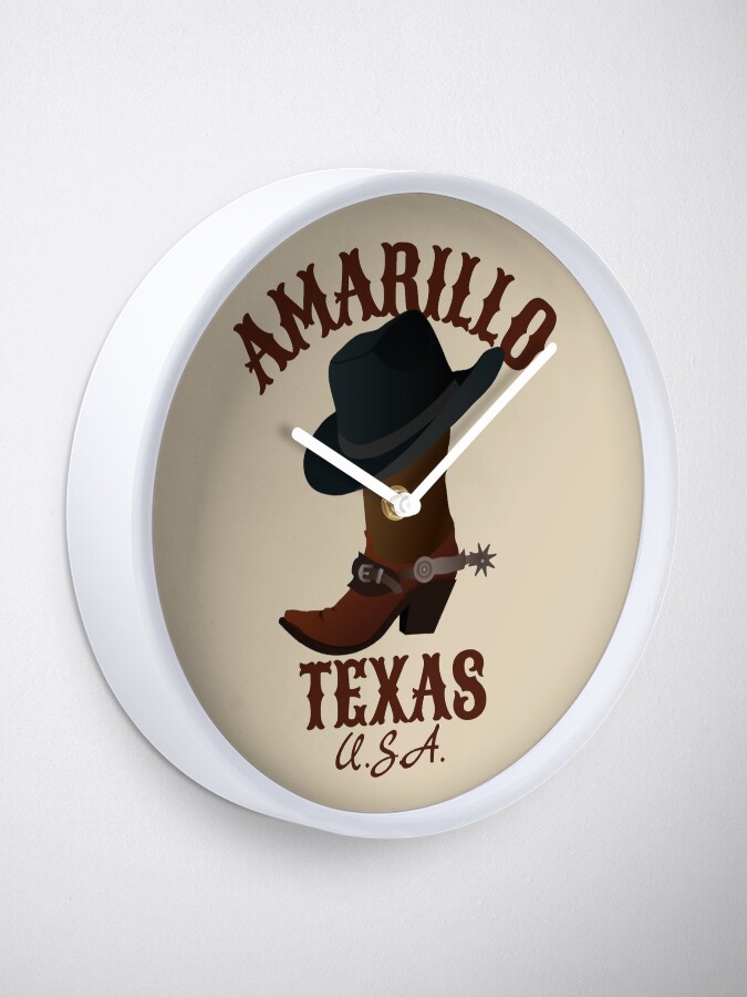 "Old Skool Cowboy Amarillo Texas, Brown Text- Retro Cowboy / Retro ...