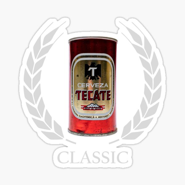 "Tecate Beer Classic" Sticker by kknackstedt | Redbubble