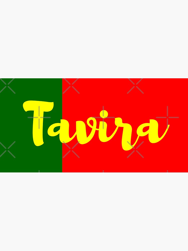 "Tavira City in Portuguese Flag Colors" Sticker for Sale by aybe7elf ...
