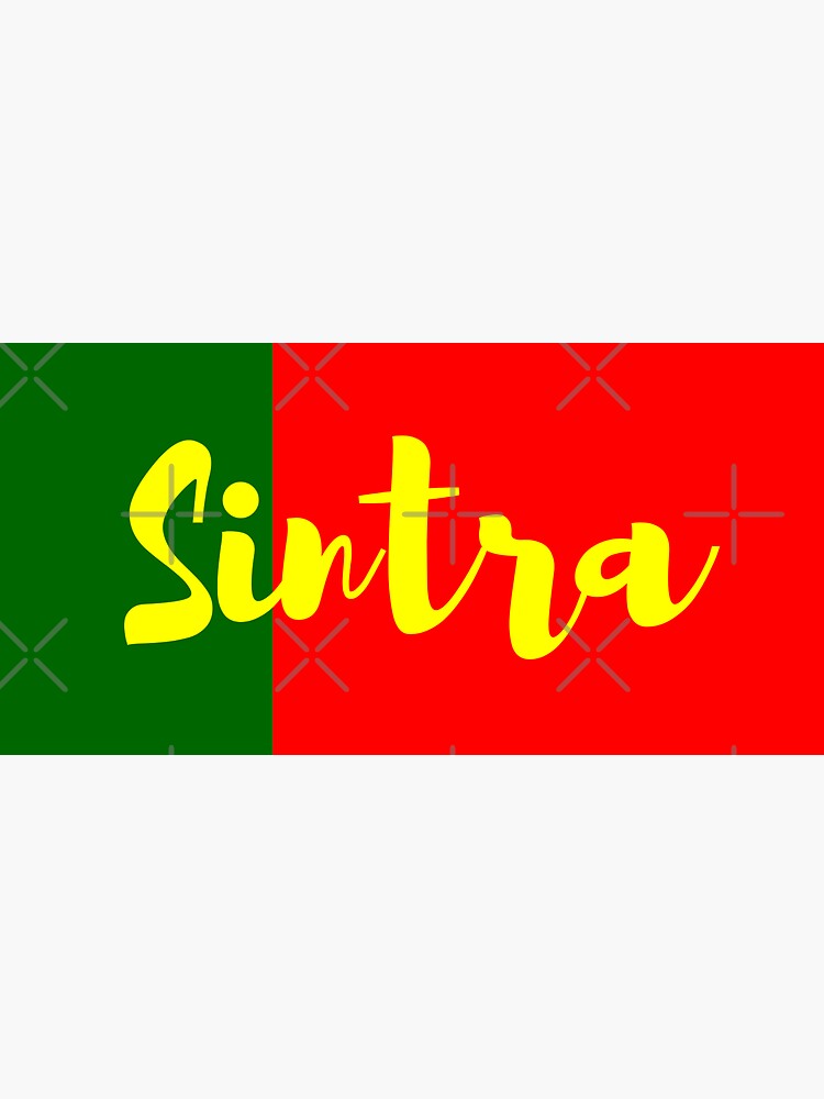 "Sintra City in Portuguese Flag Colors" Sticker for Sale by aybe7elf ...
