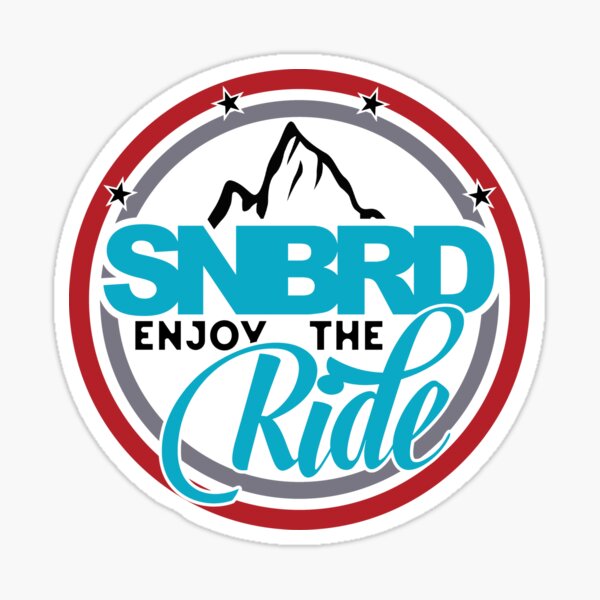 "Enjoy the ride" Sticker for Sale by TrikoCool | Redbubble