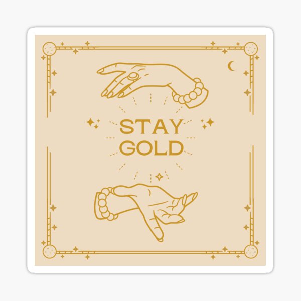 "BTS stay gold " Sticker for Sale by little-axii | Redbubble