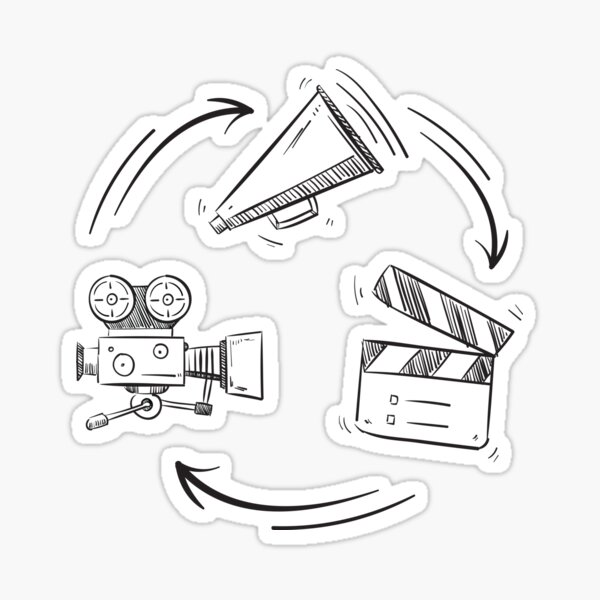 "The Director's Cut" Sticker by artdesignforyou | Redbubble