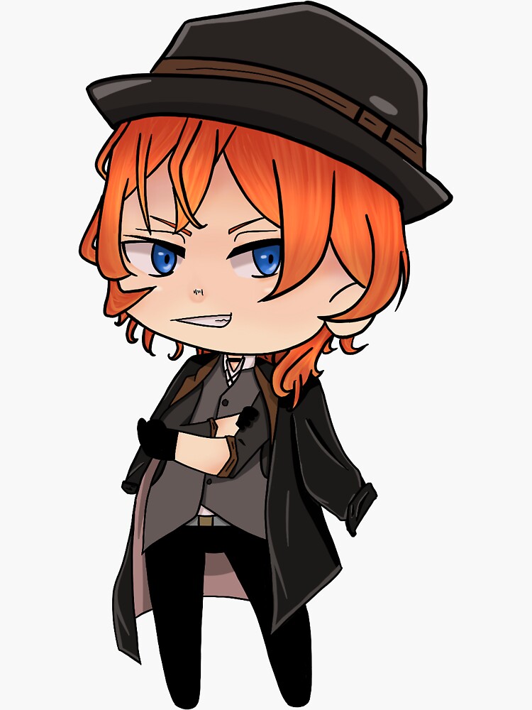 Pegatina «chibi chuuya» de rinteajpeg | Redbubble