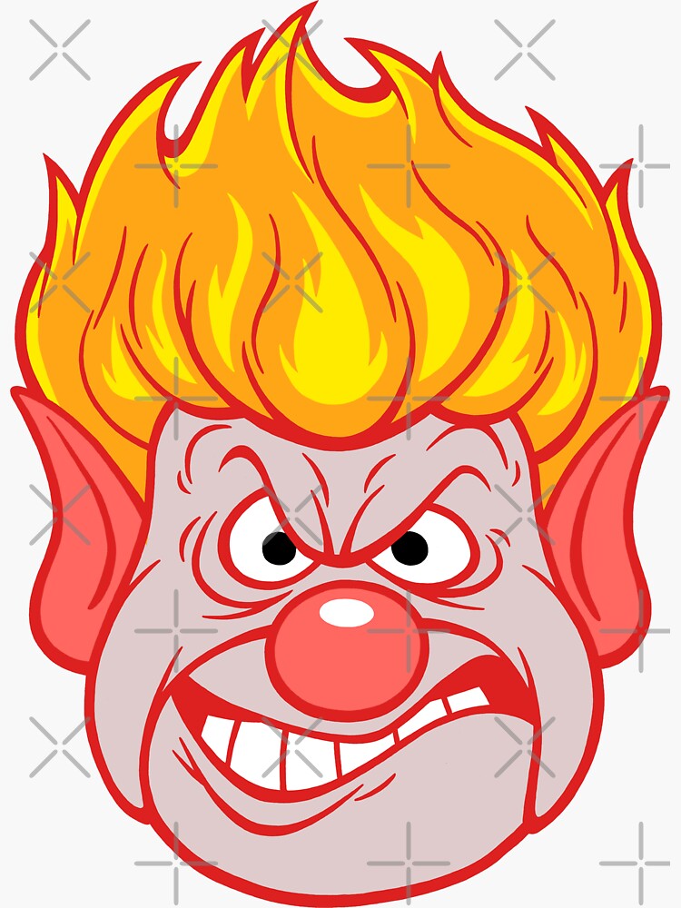 "BURN!" Sticker for Sale by MINION-FACTORY | Redbubble