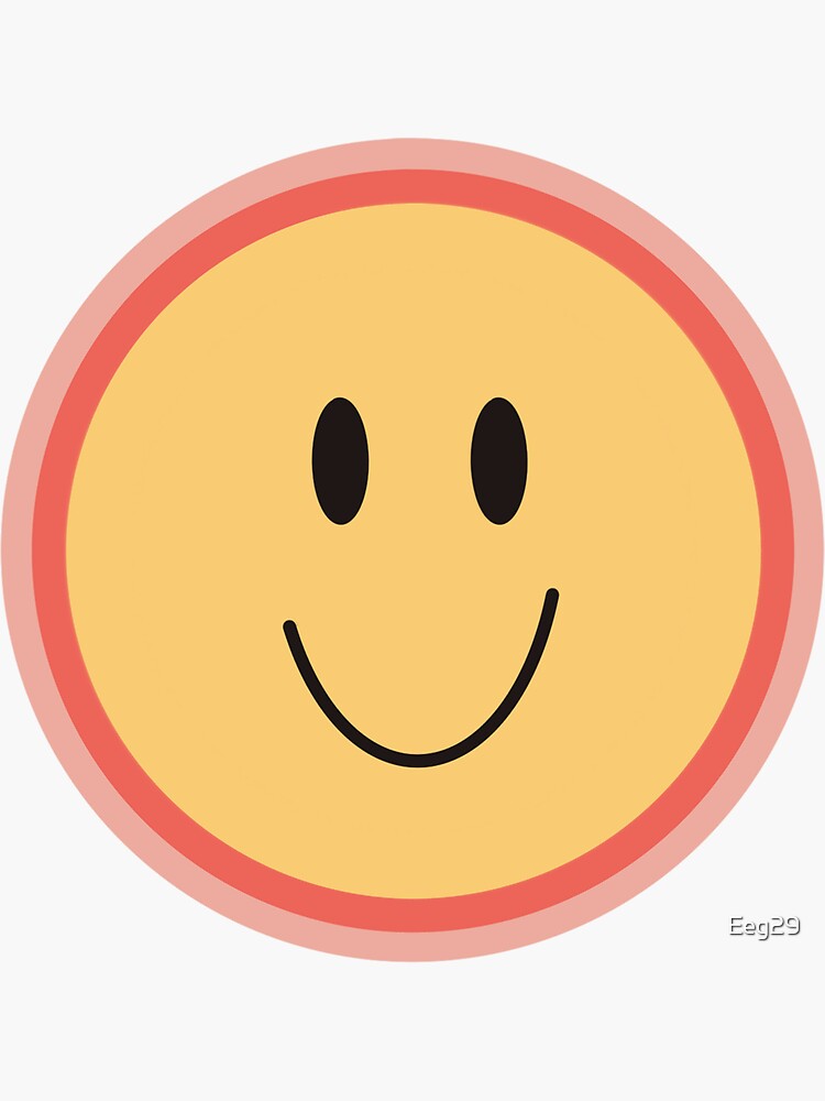"Smiley Face - Boho Chic" Sticker for Sale by Eeg29 | Redbubble