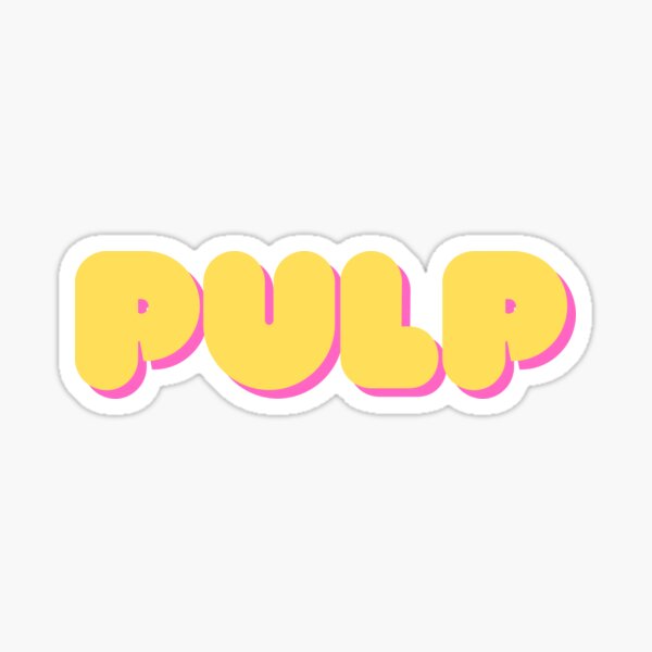 "Pulp" Sticker by Bisquadro | Redbubble