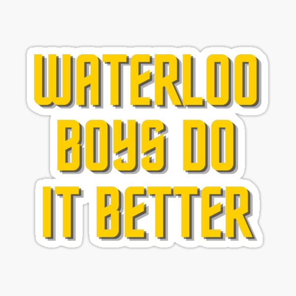 "Waterloo Boys" Sticker by jreiken | Redbubble