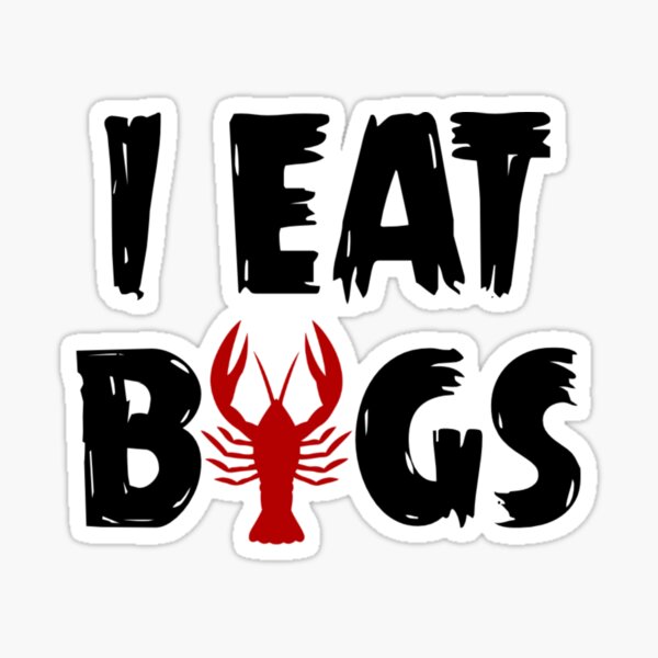 "Eat bugs" Sticker for Sale by Christophes | Redbubble