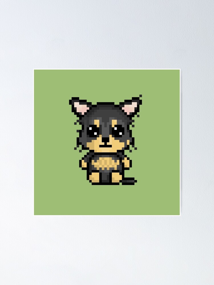 "Cute Chihuahua (Chibi Pixel Animal Character)" Poster for Sale by ...