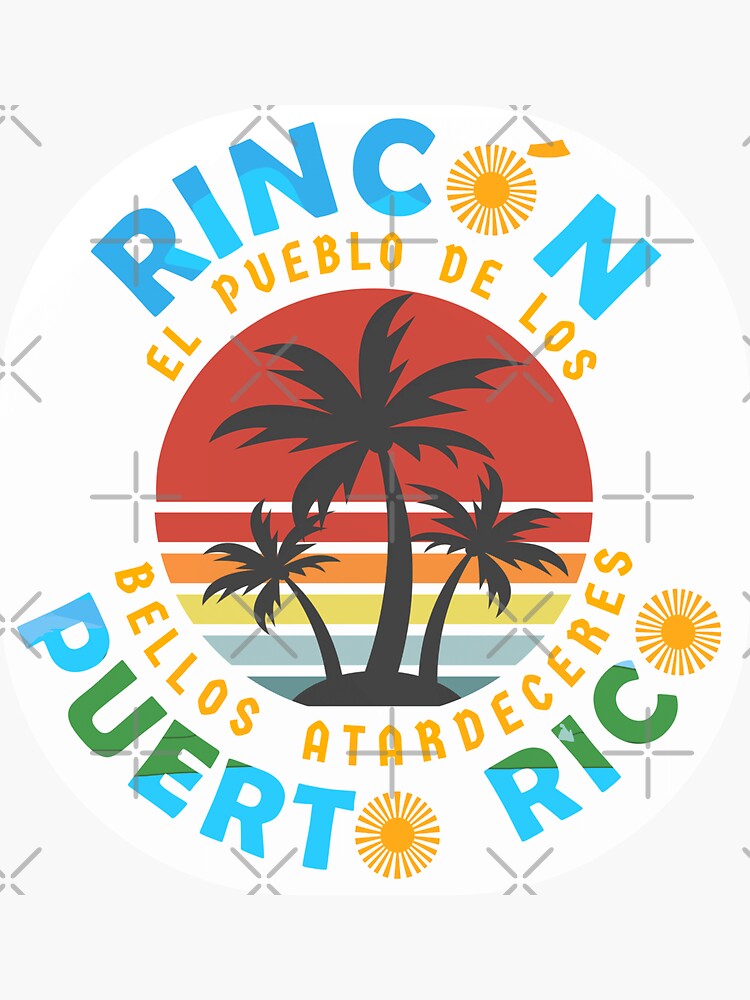 "Rincón, Puerto Rico, Bellos Atardeceres" Sticker for Sale by ...