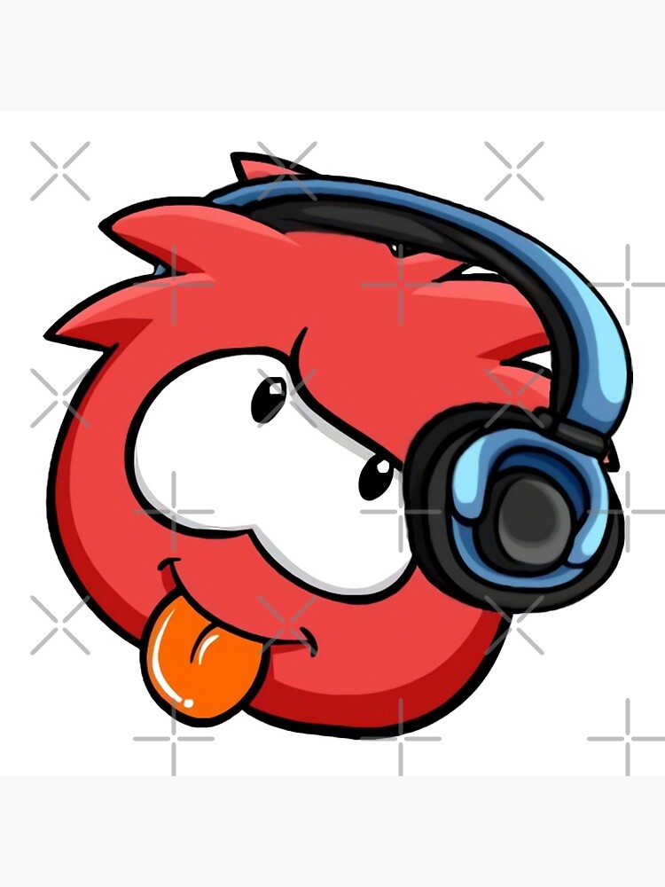 "Red puffle" Poster by DGodim | Redbubble