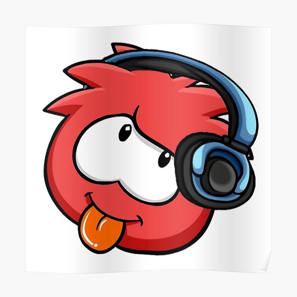 "Red puffle" Poster by DGodim | Redbubble