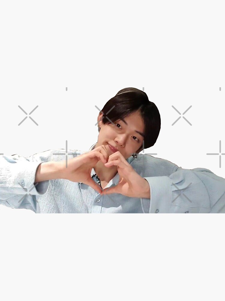 "Yeonjun Heart " Sticker for Sale by Hannahmt10 | Redbubble