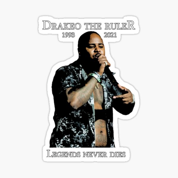 "Drakeo The Ruler Legends never dies" Sticker by SidneyBrisa | Redbubble
