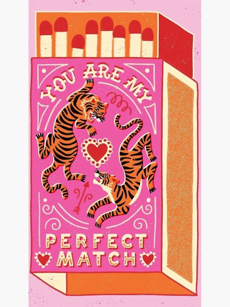 "perfect match" Sticker for Sale by marissa0529 | Redbubble
