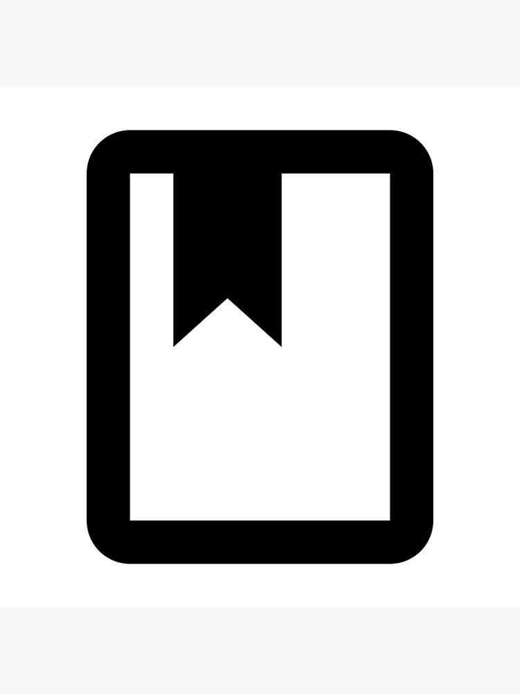 "MDI book-outline" Poster by GnarlyFurtardo | Redbubble