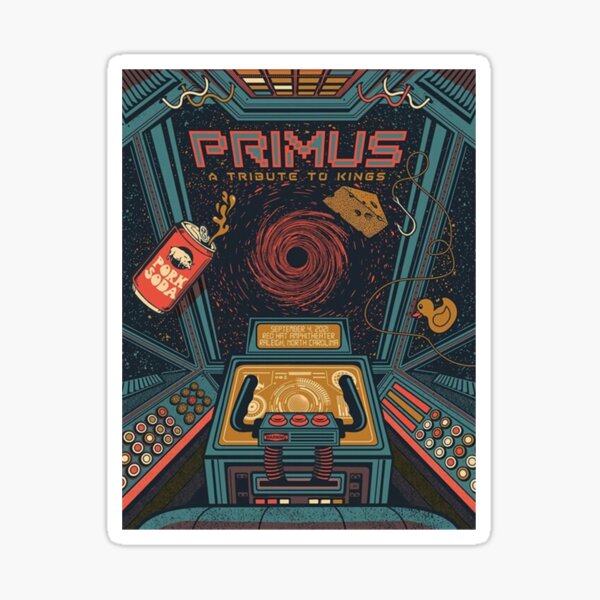 "TOUR 2021 PRIMUS A TRIBUTE TO KINGS " Sticker for Sale by TheCliffBay ...