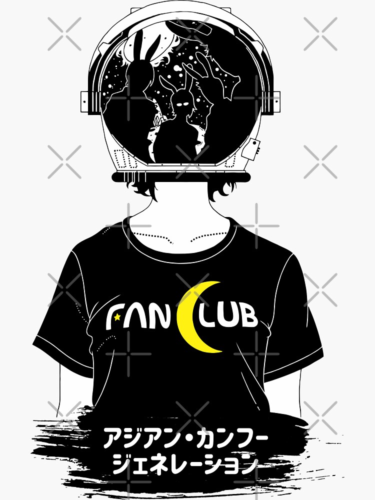 "Fanclub Ajikan" Sticker for Sale by Mitsumori | Redbubble