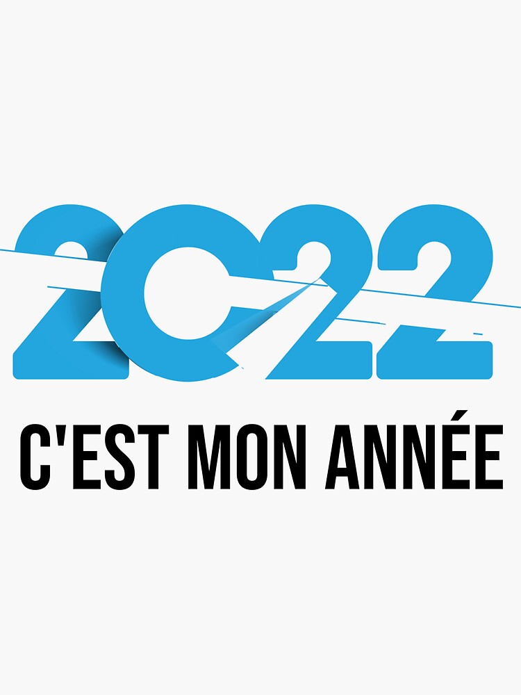 "2022 is my year" Sticker for Sale by Lenha-Prestige | Redbubble