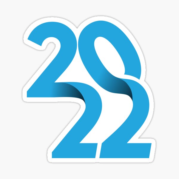 "2022 is my year" Sticker for Sale by Lenha-Prestige | Redbubble