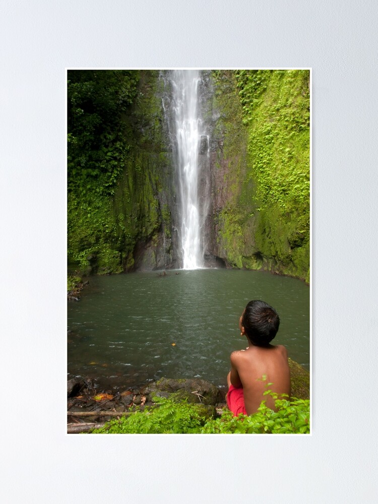 "Sahwartik Waterfall - Pohnpei, Micronesia" Poster by alexzuccarelli ...