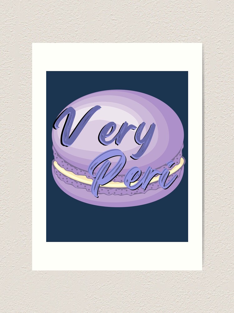 " Pantone Color Of The Year 2022, Very Peri Macaron" Art Print for Sale ...